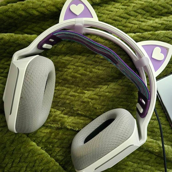 Mecha Cat Ears Accessory for Headset Headphones Cyber Robot Bunny ...