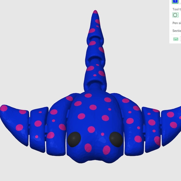 Tiny Stingray, Cinderwing3d, STL File for 3D Printing, STL Print Files ...