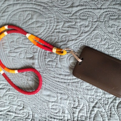 Red Native Wrap Beaded Lanyard - Etsy
