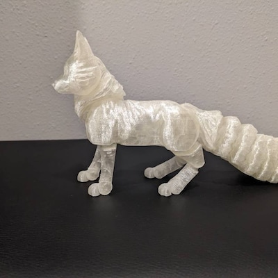 3D Printed Fox Customizable, Made to Order Articulated Fidget Toy - Etsy