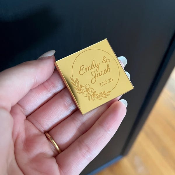 50 Chocolate Favors, Wedding Favors for Guests, Engagement Chocolate ...