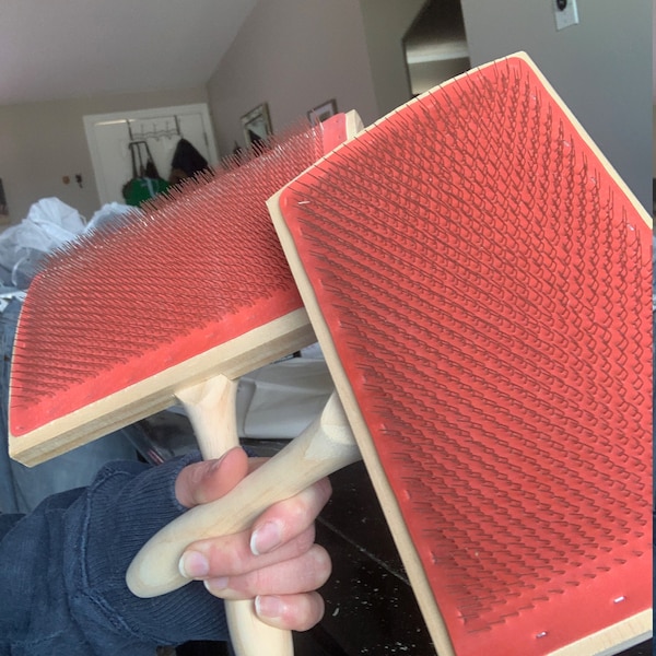 Ashford Handcards for Carding Wool Rolags and Roving. Spinning Fiber ...