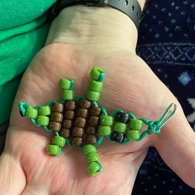 Beaded Turtle Keychain - Etsy