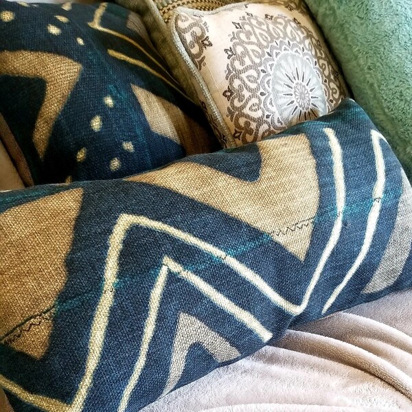 Authentic White/black Mudcloth Table Runner African Bogolan Fabric Boho ...