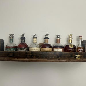 Whiskey Barrel Stave Wall Mounted Liquor Cabinet, Reclaimed Wood ...