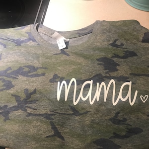 Mama Camo Tee Mom Shirt Mama Shirt Mommy Shirt Mom Life Shirt Mothers ...