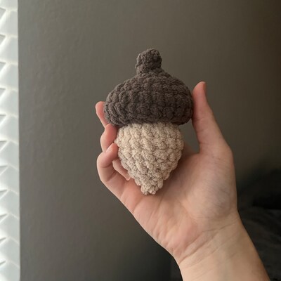 Itty Bitty Acorn Pop, NO SEW, Crochet Acorn Pattern, Amigurumi Acorn ...