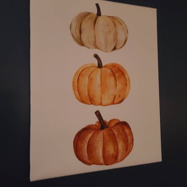Pumpkin Print Fall Decor, Pumpkin Printable Wall Art, Pumpkin ...