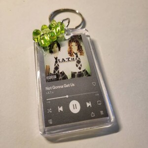 Spotify Song Plaque Keychain Custom Key Chain Add Charm - Etsy