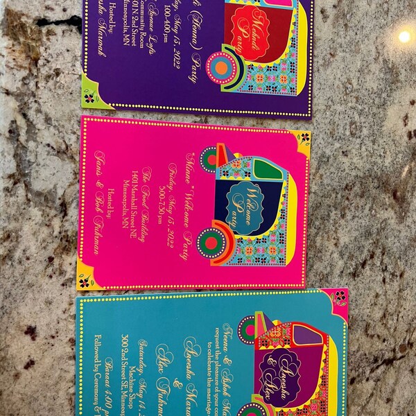 DIY Printable / Prints Indian Save the Date Card AUTO RICKSHAW Wedding ...