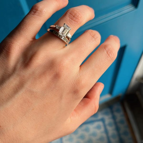 Marquise 3ct Lab Grown Diamond Engagement Ring Ideal for Proposals Weddings Big Diamond Ring ...