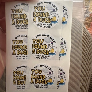 56 Round Mini Stickers Cruise Duck Stickers Mini Duck Stickers Ducking ...