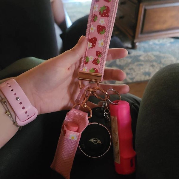 Zipper Keychain Wristlet / Money Holder / Cash Stash Wristlet / Wrist ...