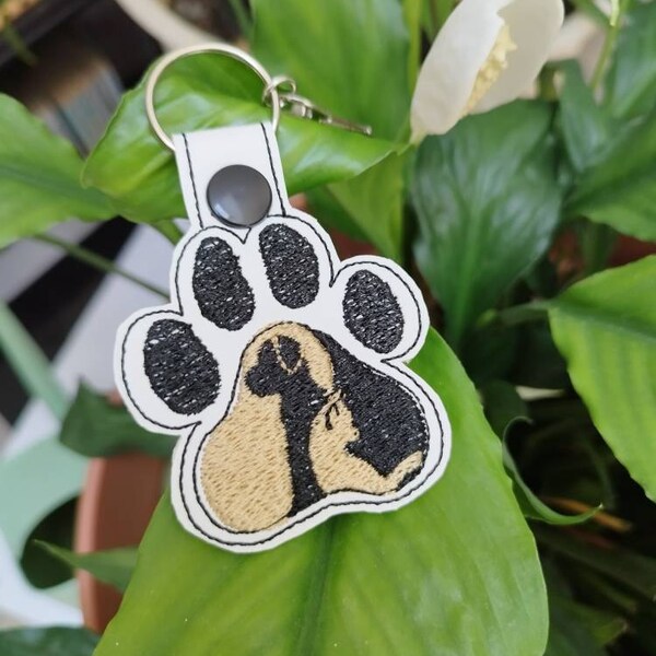 Bundle Package Floral Frame ITH Key Fob Embroidery Design File, Snap ...