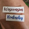 Custom Vinyl Text Decal FREE SHIPPING Choose Your Font, Size, Color ...