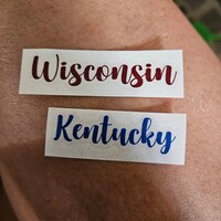 Custom Vinyl Text Decal FREE SHIPPING Choose Your Font, Size, Color ...