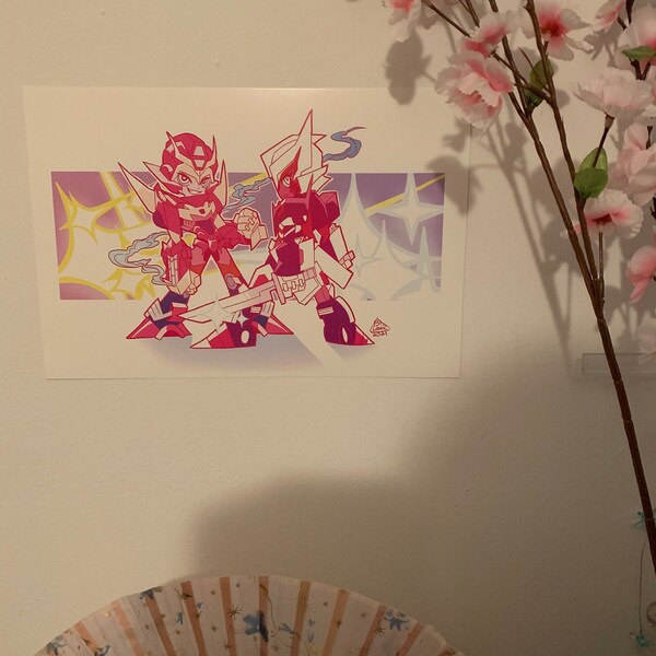 SALE Rodimus and Drift Chibi Druck original 40persent off - Etsy.de