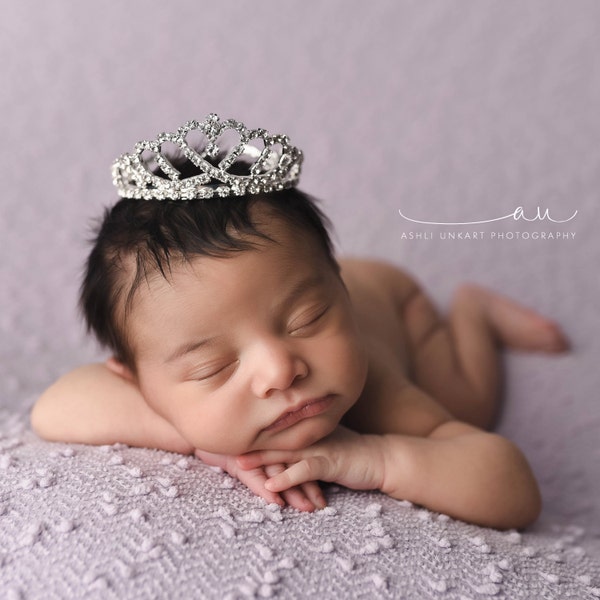 Newborn Crown Photo Prop Baby Girl Crown Tiara Baby Shower Gift ...