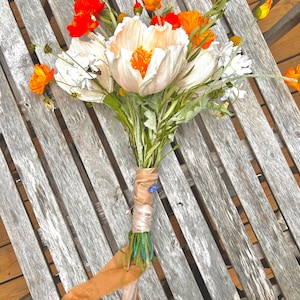 Paper Poppies, Crepe Paper Poppy, Poppy Centerpiece, Poppy Bouquet - Etsy