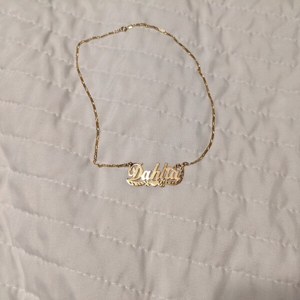 Customized Gold Name Plate Handmade - Etsy