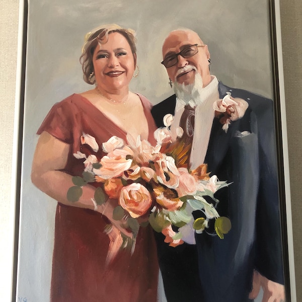Hand-painted Portrait, Original Custom Portrait From Photo, Family Oil ...