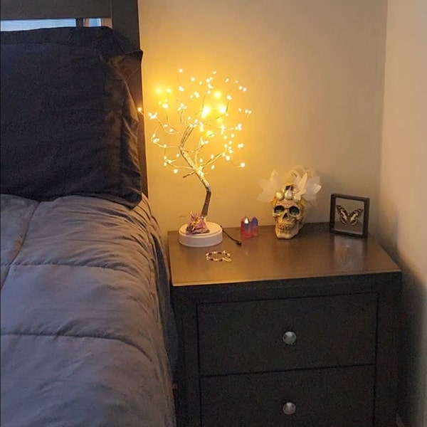 Personalized Aesthetic LED Pearl Fairy Tree Lamp 3D Sparkly Twinkle ...