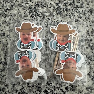 Cowboy Cupcake Toppers Western Birthday Party Decorations My First ...