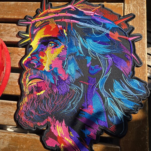 Rock Guitar Skull Large Patch - Biker Jacket Accessory - Guitarist ...