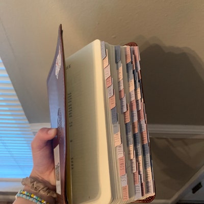 Glossy Vinyl Bible Tabs With Placement Guide for Bible Study - Etsy