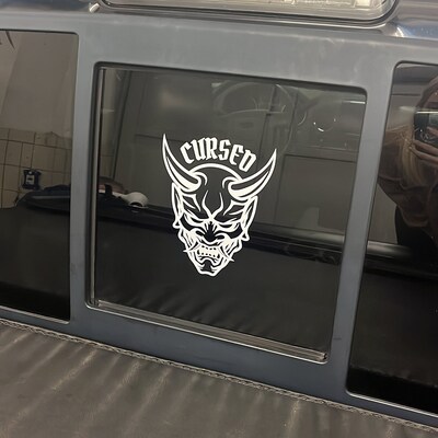 Cursed Oni Demon Jdm Cars Stickers, Multicolored Jdm Car Accessories ...
