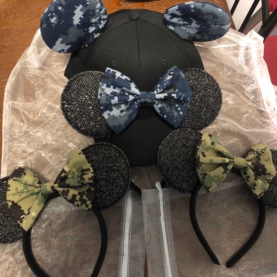 Military Camo Mickey Ears Air Force Disney Ears Marine Mickey Ears Navy ...