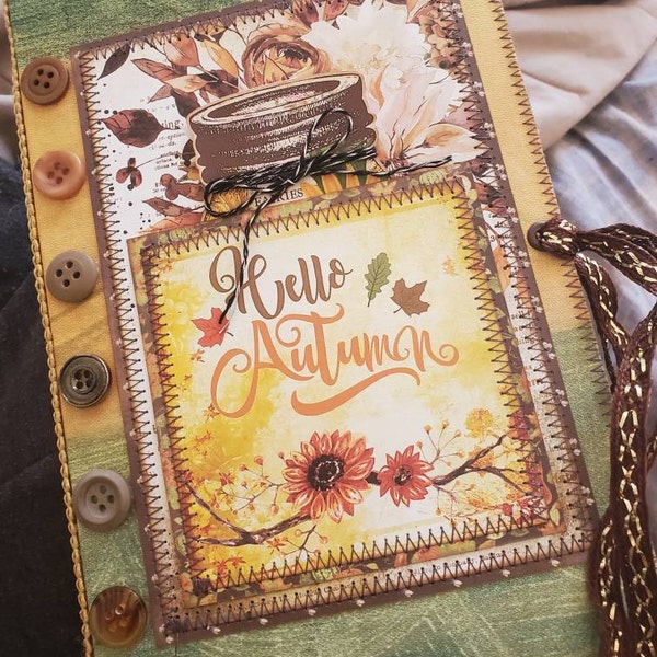Yellow Journal - Softcover Junk Journal - Handmade Diary - Etsy