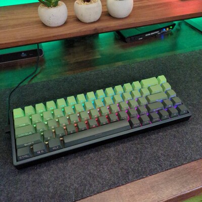 Gradient Matcha Side-printed Keycap Set, OEM Profile, Shine-through ...