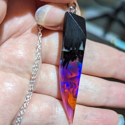 Wolf Pendant Wolf Accessory Resin Necklace Personalized - Etsy