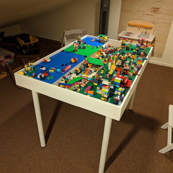 Building Bricks Table, Kids Building Blocks Table , Kids Large Table ...