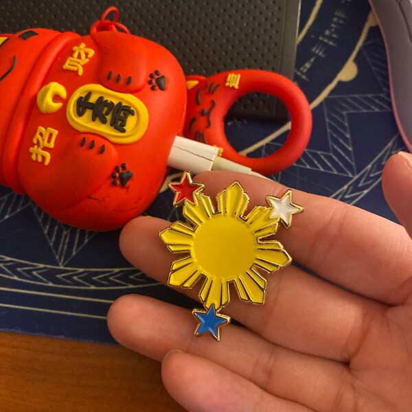 Filipino Sun & Stars Metal Pin - the Mabuhay Collection - Etsy