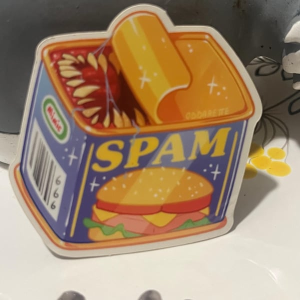 SPAM Stickers - Clam - Glam - Weird Food - Mimic - Pastel Aesthetic ...