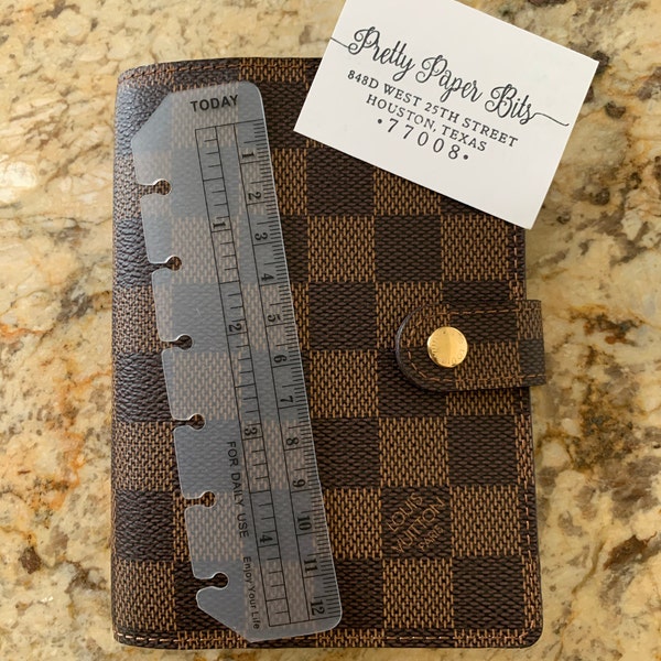 Transparent, Ruler, Page Marker for 6-RING BOUND Planner. Black or Gold ...