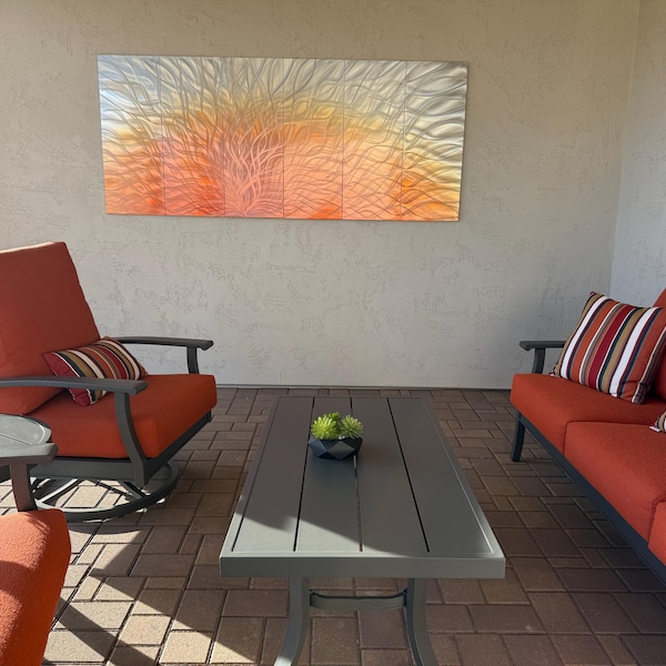 Lighted Metal Wall Art-metal Wall Sculpture -color Changing Wall Art ...