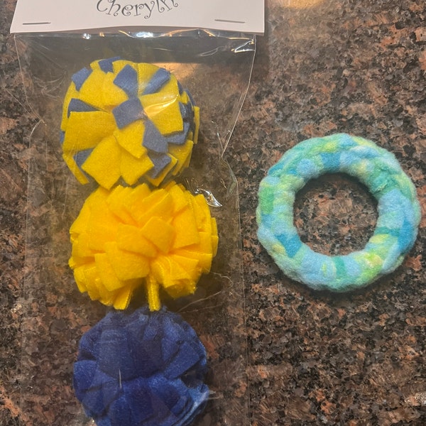 Custom 2 Inch Fleece Balls for Your Cat, Kitten, and Other Small Pets ...