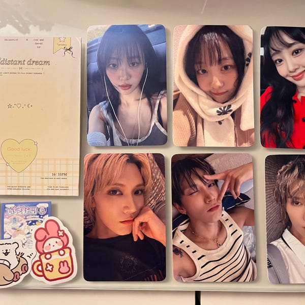 IVE Selfie/selca Bias Photocards | Wonyoung, Yujin, Gaeul, Rei, Liz, Leeseo | IVE - Love Dive ...