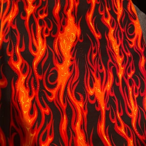 Flames Novelty Cotton Fabric CHOOSE CUT Fat Quarter, 1/4 Yard, 1/2 Yard ...
