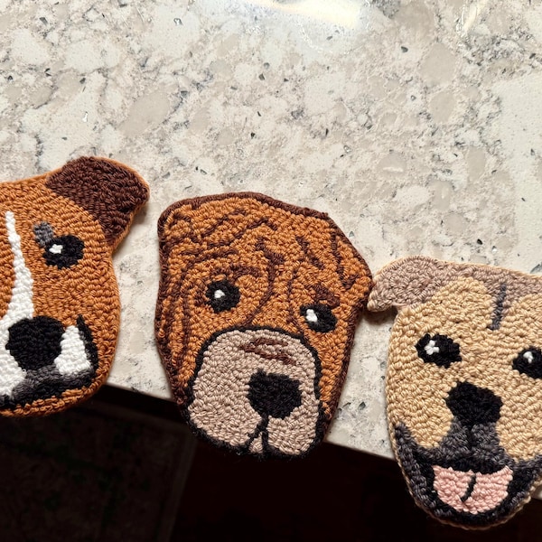 Custom Pet Coaster, Custom Animal Gift, Dog Coaster, Cat Coaster ...