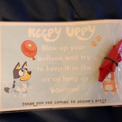 Keepy Uppy, Sticky Gecko, Bluey Party Decor, Toddler Party Favors ...