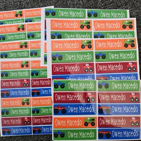 Personalized Name Labels for Kids, Waterproof Labels, Dishwasher Safe ...