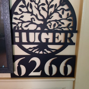 Custom Metal Address Sign, Metal House Numbers, Metal Address Plaque ...