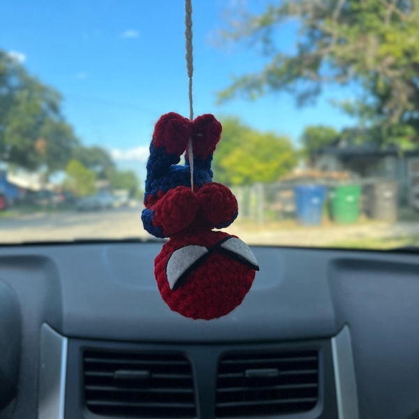 Crochet Spiderman Car Hanger Digital Pattern - Etsy