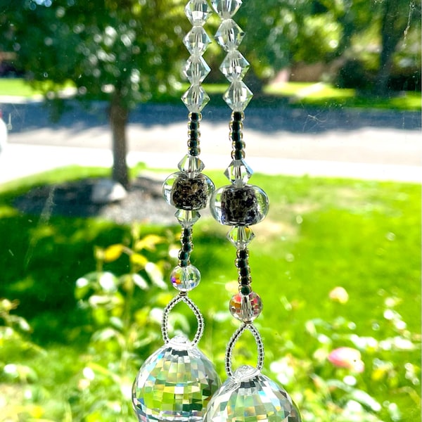 40mm AB Crystal Ball Sun Catcher Prisms for Windows 30% Leaded Glass ...