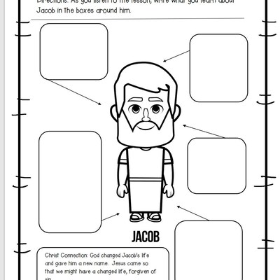 Jacob and Esau Clip Art Bible Based Bible Characters VBS Instant ...