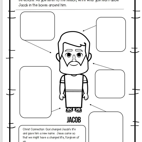 Jacob and Esau Clip Art- Bible Based - Bible Characters - VBS - Instant ...